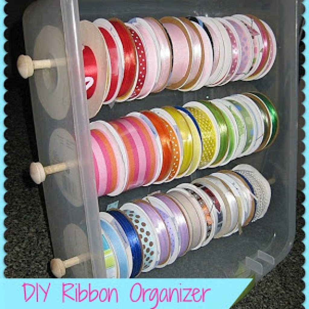 DIY Ribbon Organizer Tote Tutorial | The Chicken Chick®