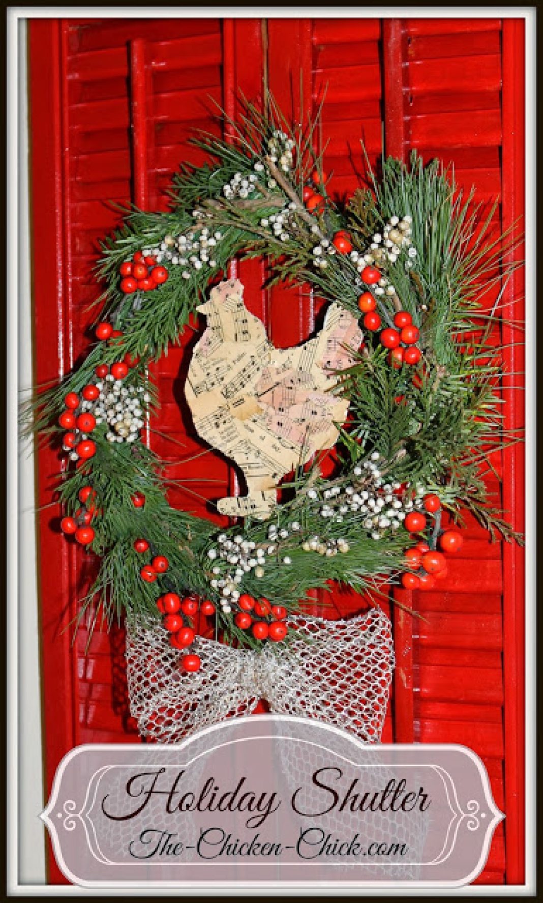 Do It Yourself Holiday Shutter Tutorial | The Chicken Chick®