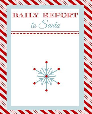 Elf on the Shelf Naughty or Nice Report Cards |The Chicken Chick